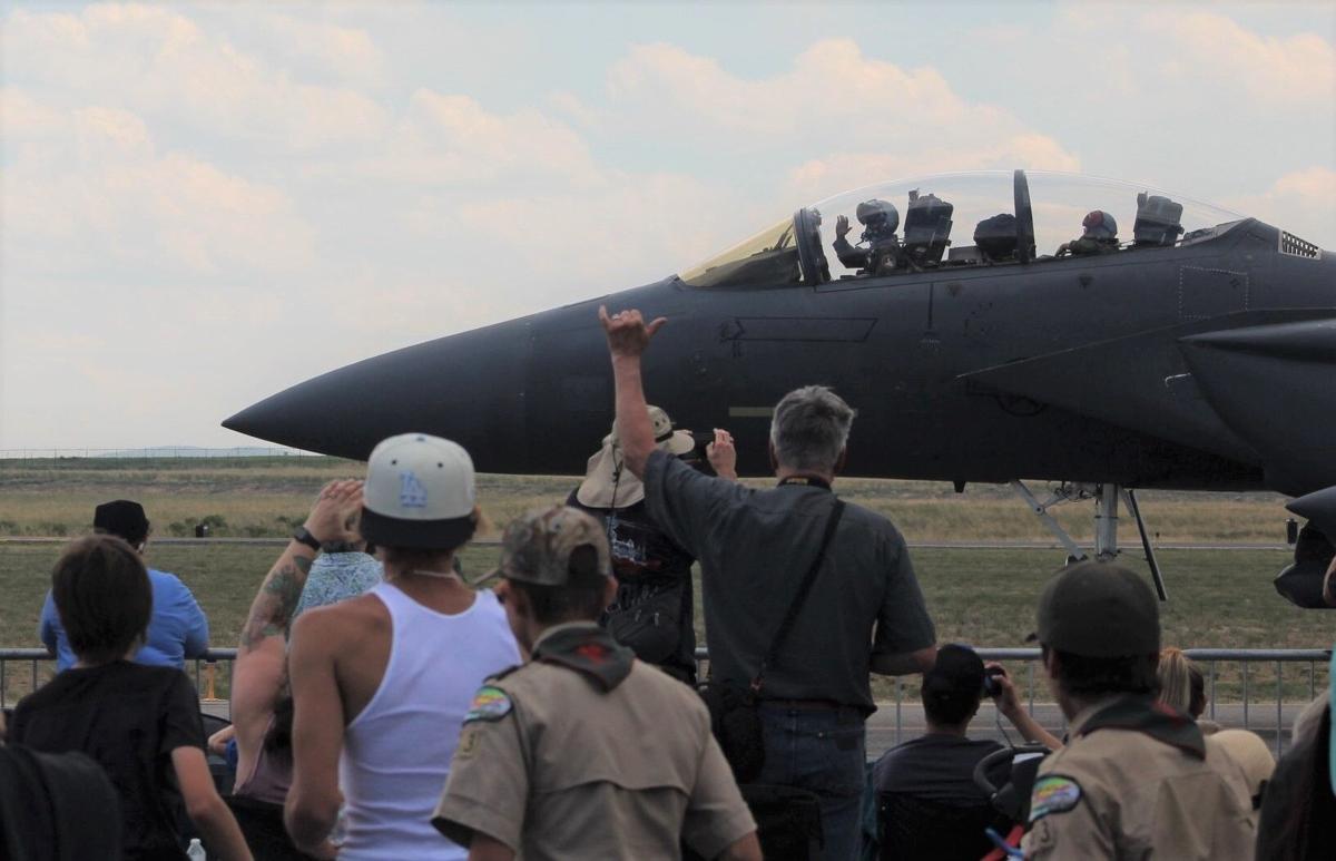 Airshow pilots perform to large crowd at Joslin Field