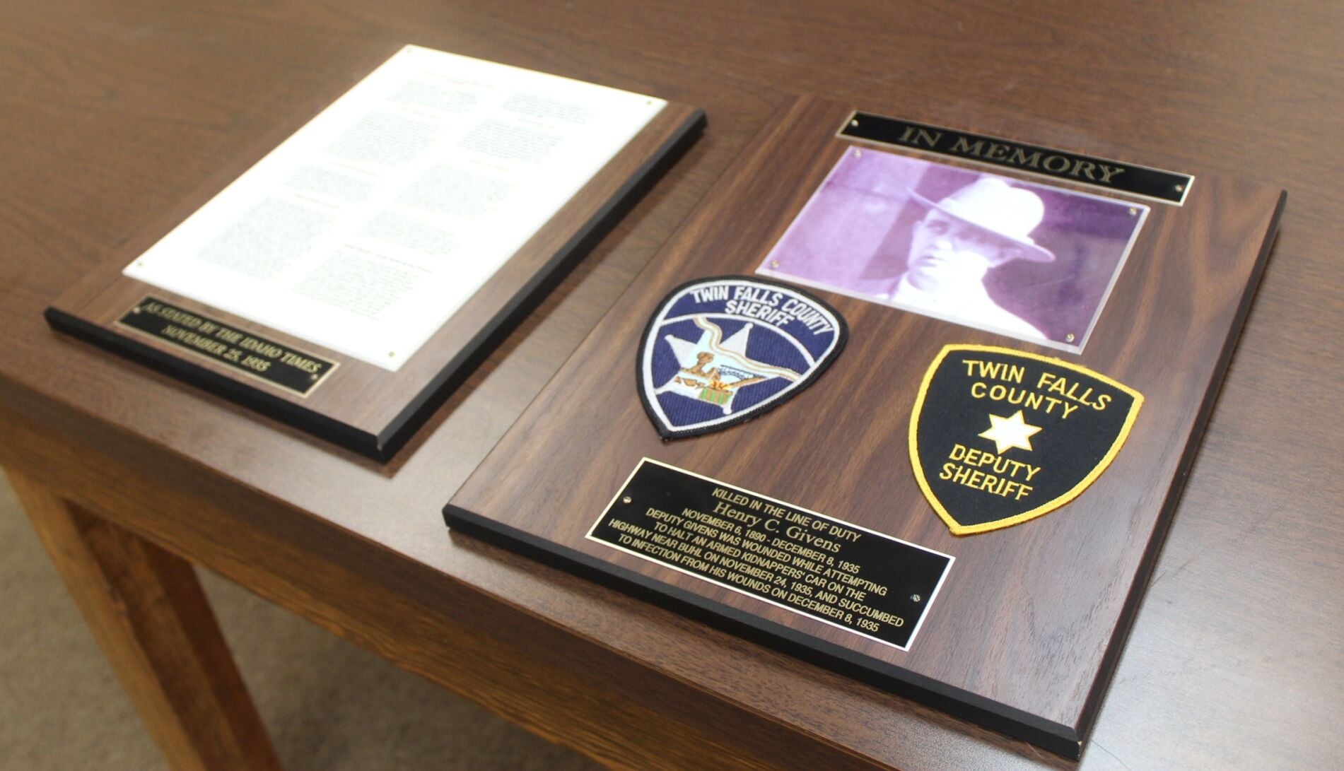 Twin Falls Sheriff's Office renames facility after deputy