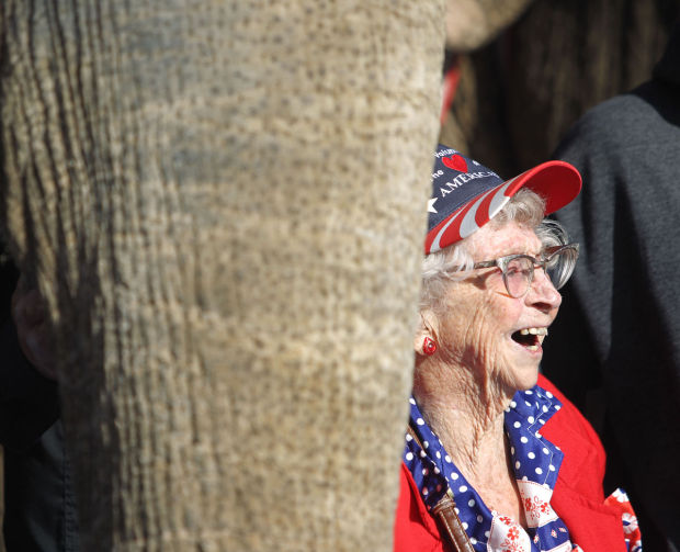 Gallery: Dorothy Custer Rides an Elephant