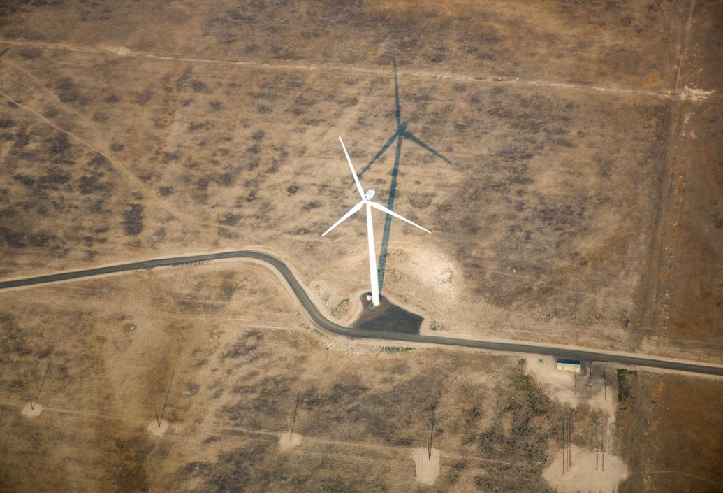 Officials tour proposed wind farm site from above