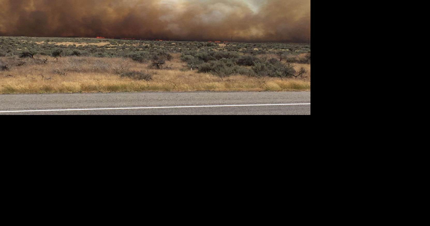 Mammoth fire north of Shoshone grows to 60,000 acres