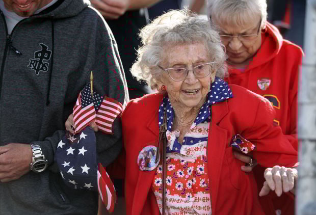 Gallery: Dorothy Custer Rides an Elephant