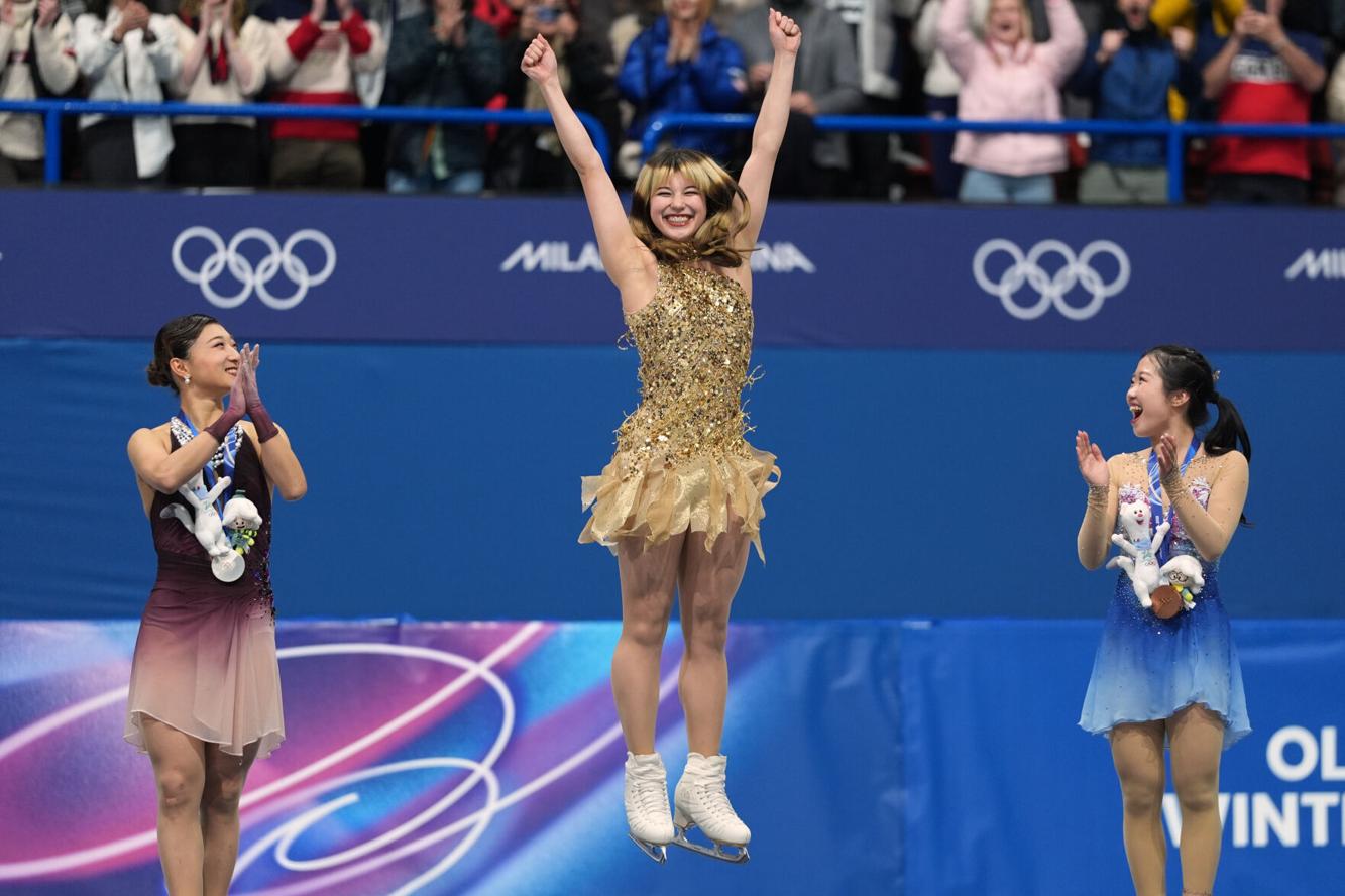 Photos show women's figure skating final as Alysa Liu wins Olympic gold ...