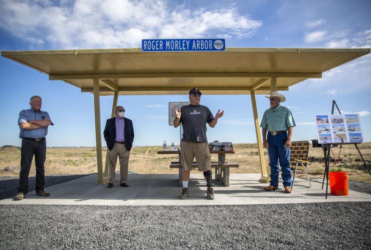 Roger Morley honored at opening of Arbor in the Snake River Canyons Park