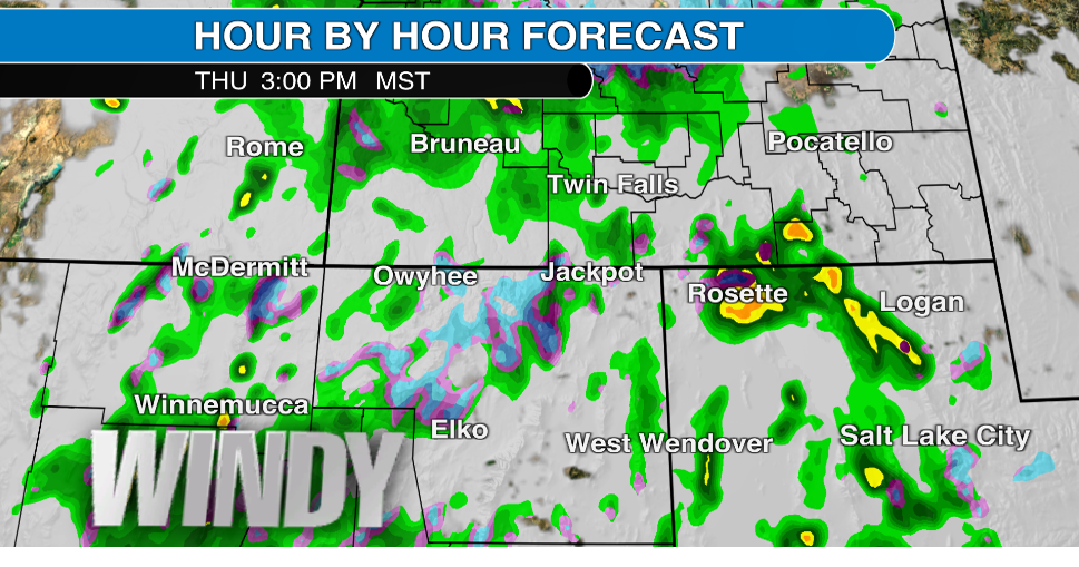 Big cool down for Twin Falls & Elko with rain, snow, & wind