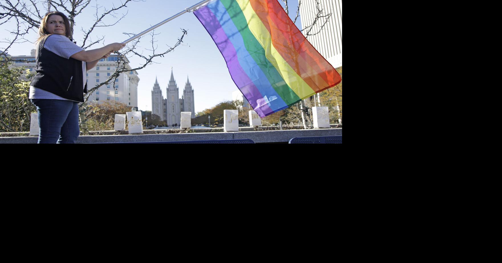 Protest of Mormon LGBT Policy Draws Hundreds