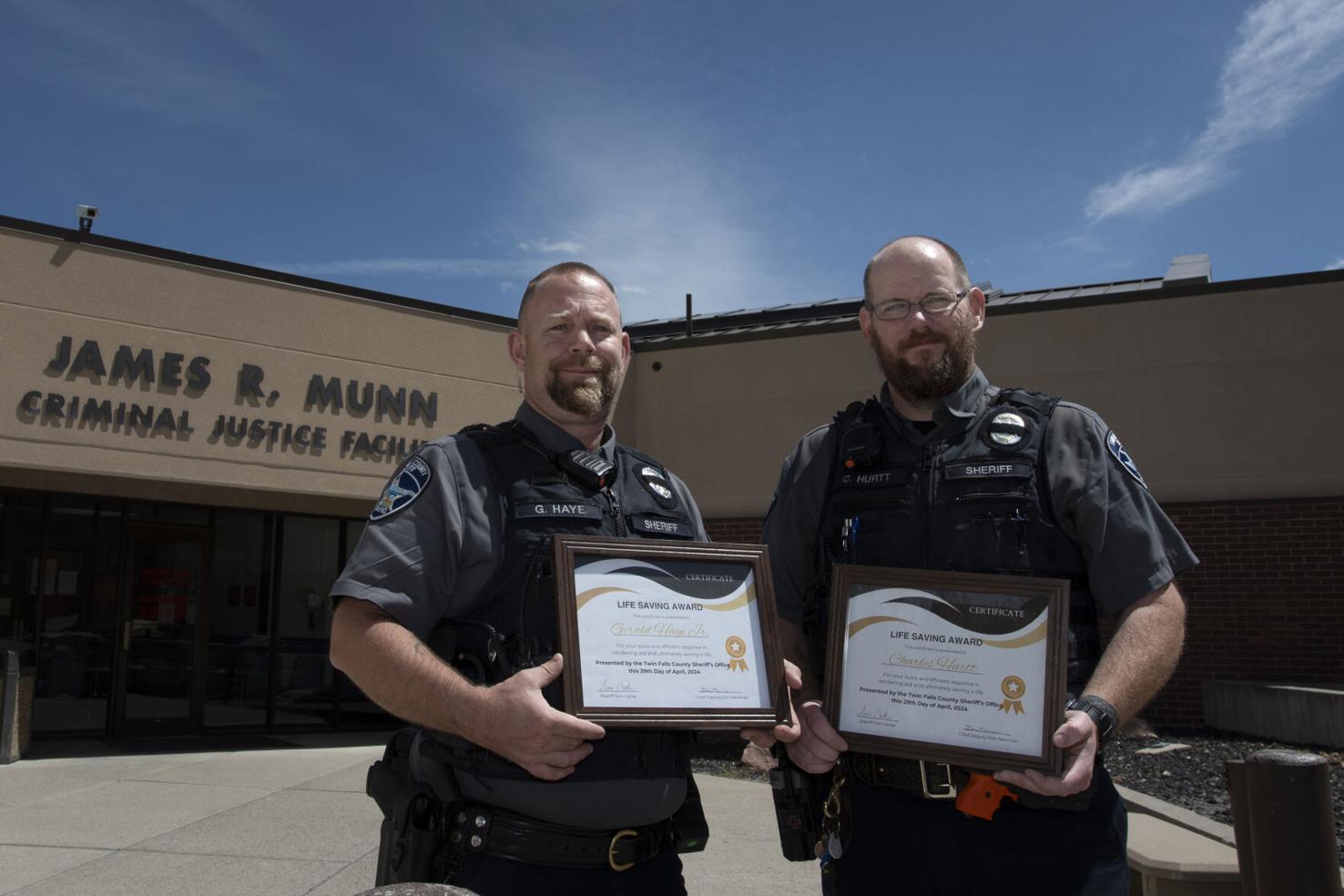 Twin Falls County deputies honored for saving lives