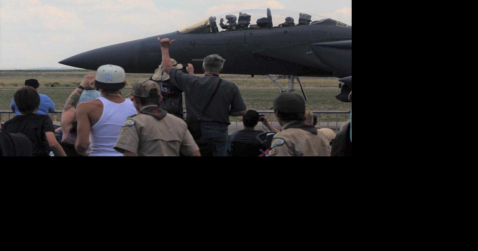 Airshow pilots perform to large crowd at Joslin Field