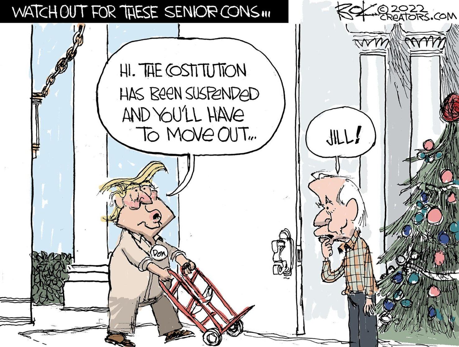 7 political cartoons about Donald Trump and the Constitution