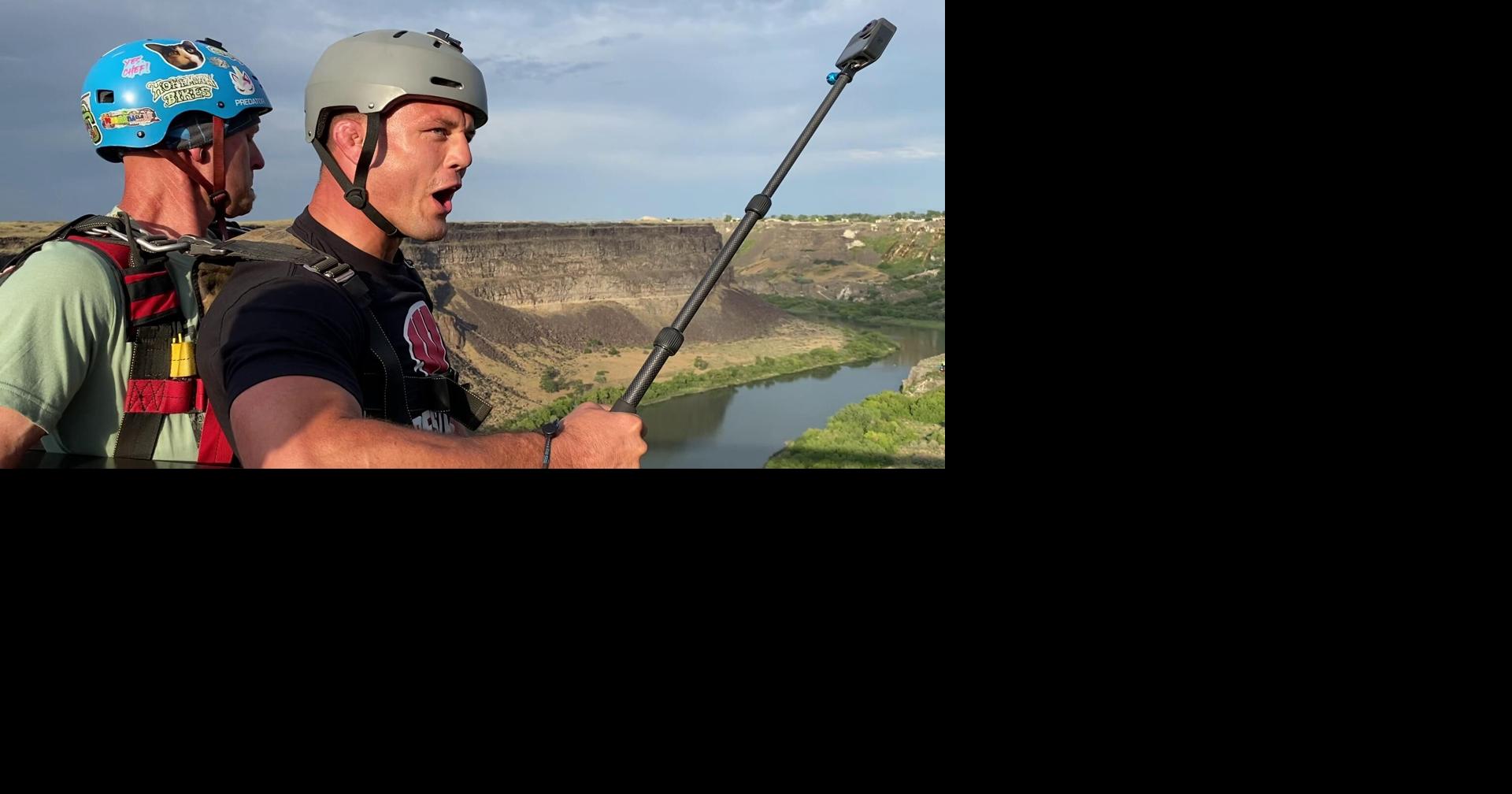 University of Wisconsin assistant wrestling coach Jon Reader BASE jumps ...