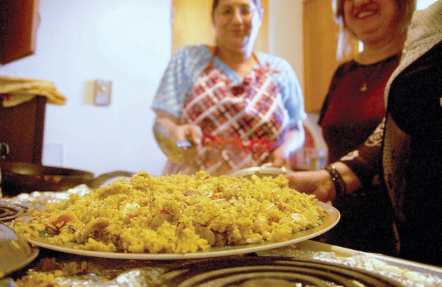 A typical feast: Iraqi food more than a meal