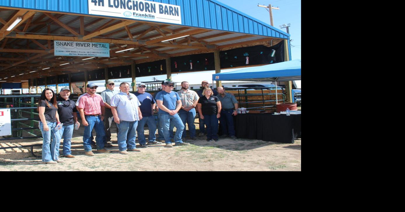 Longhorn barn seen at Twin Falls fairground
