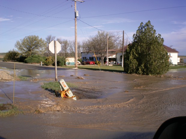 Morning Canal Break Causes U.S. 30 Flooding