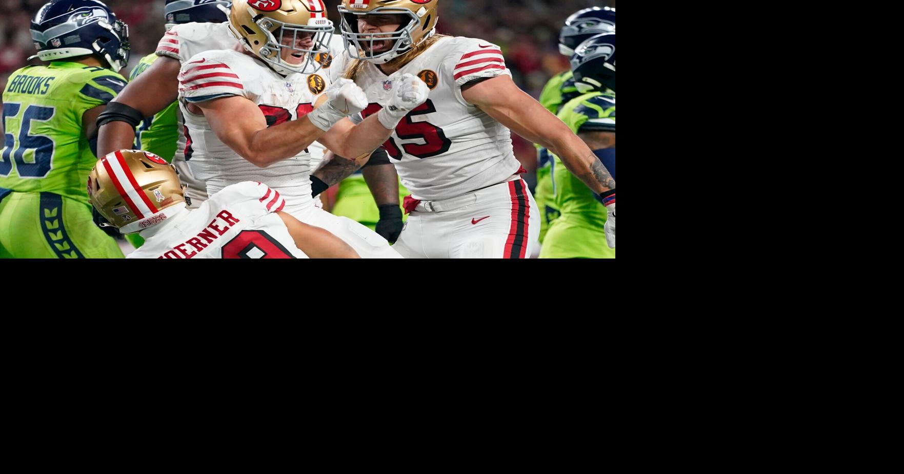 McCaffrey's big first half carries 49ers over Seahawks