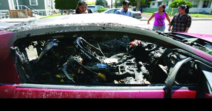 Gas Fumes, Cigarette Cause Car Explosion