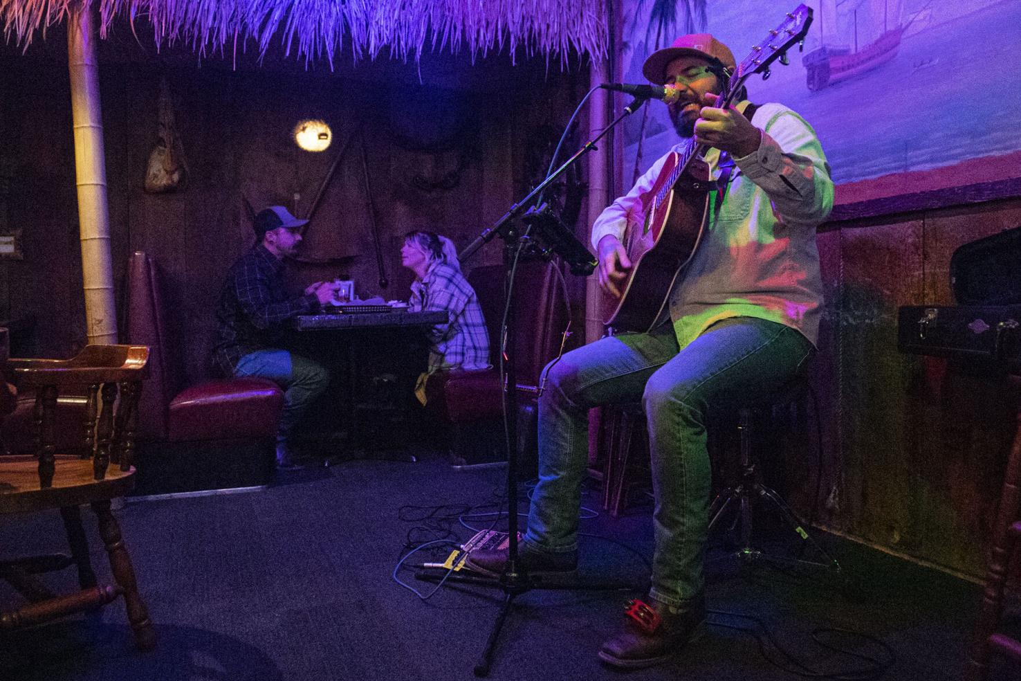 Burley-born artist Aaron Golay performs for The Cove