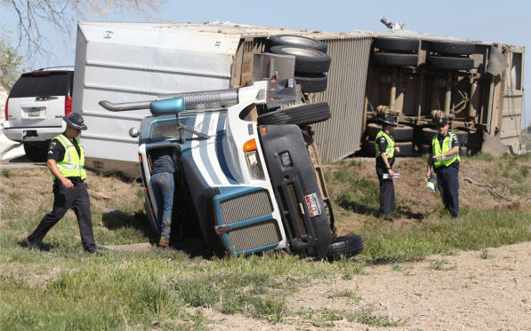 4:45 P.M. UPDATE: Police Release Names of Drivers in Cattle Truck Crash
