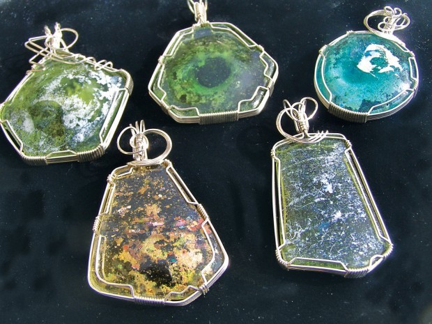 Ancient glass shards are jeweler’s inspiration