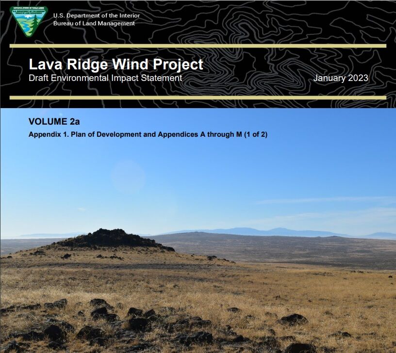 Get a look at the Lava Ridge proposal at Thursday's open house