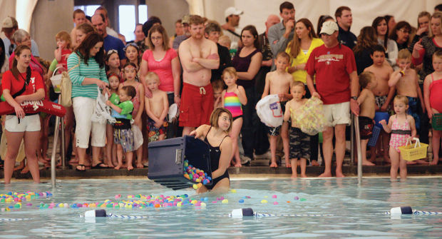 YMCA Easter Egg Dive Draws Hundreds to City Pool