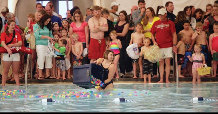YMCA Easter Egg Dive Draws Hundreds to City Pool