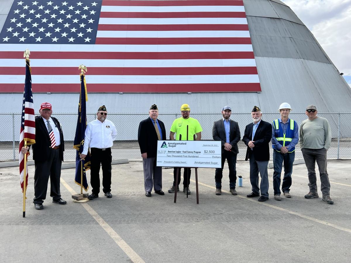 Amalgamated Sugar employees donate to American Legion post