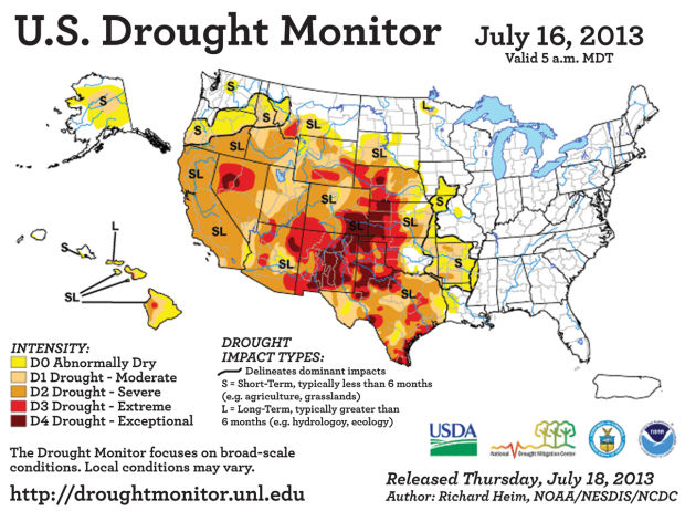 Areas of Central, Southwestern Idaho Are under Severe Drought Designation