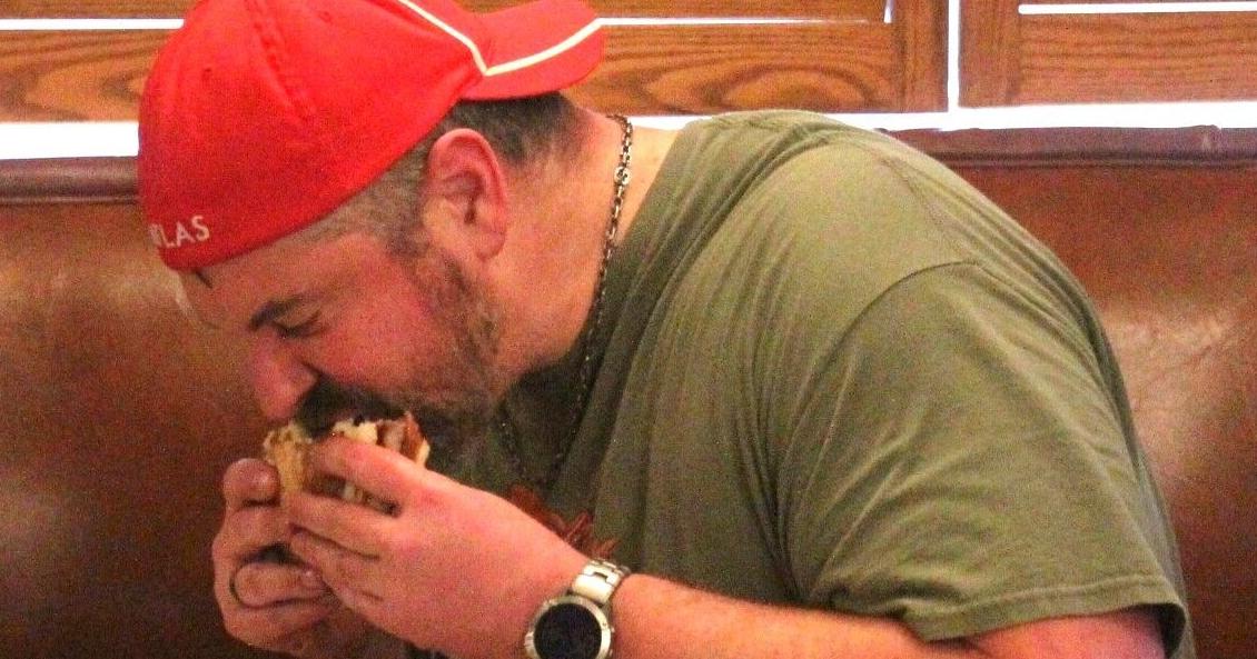 CHOWING DOWN: Professional eater takes on Depot Grill food challenge