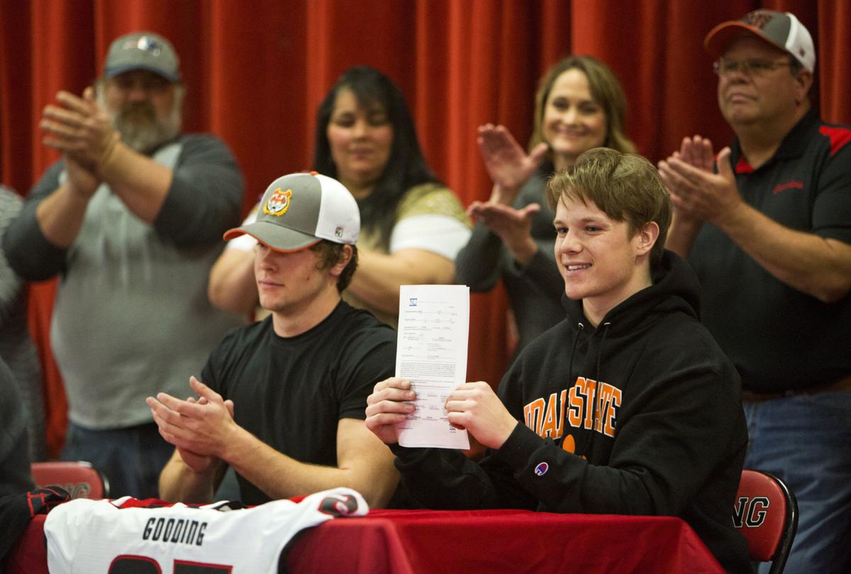 Four Gooding football players ink college scholarships
