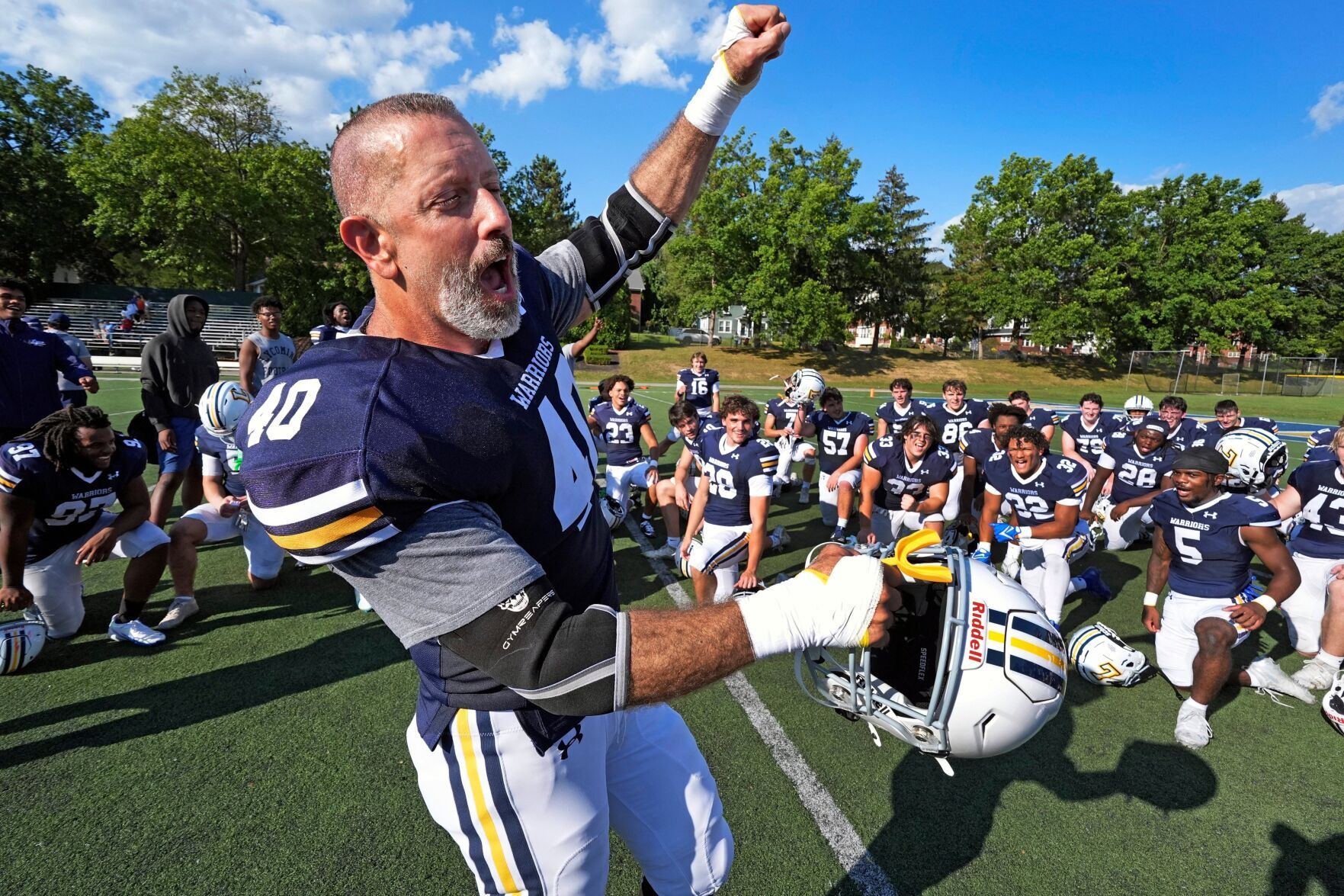 58-year-old Lycoming College freshman tackles college football dream