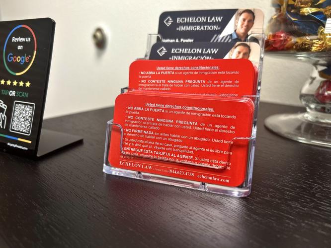 "Know Your Rights" cards in high demand after inauguration