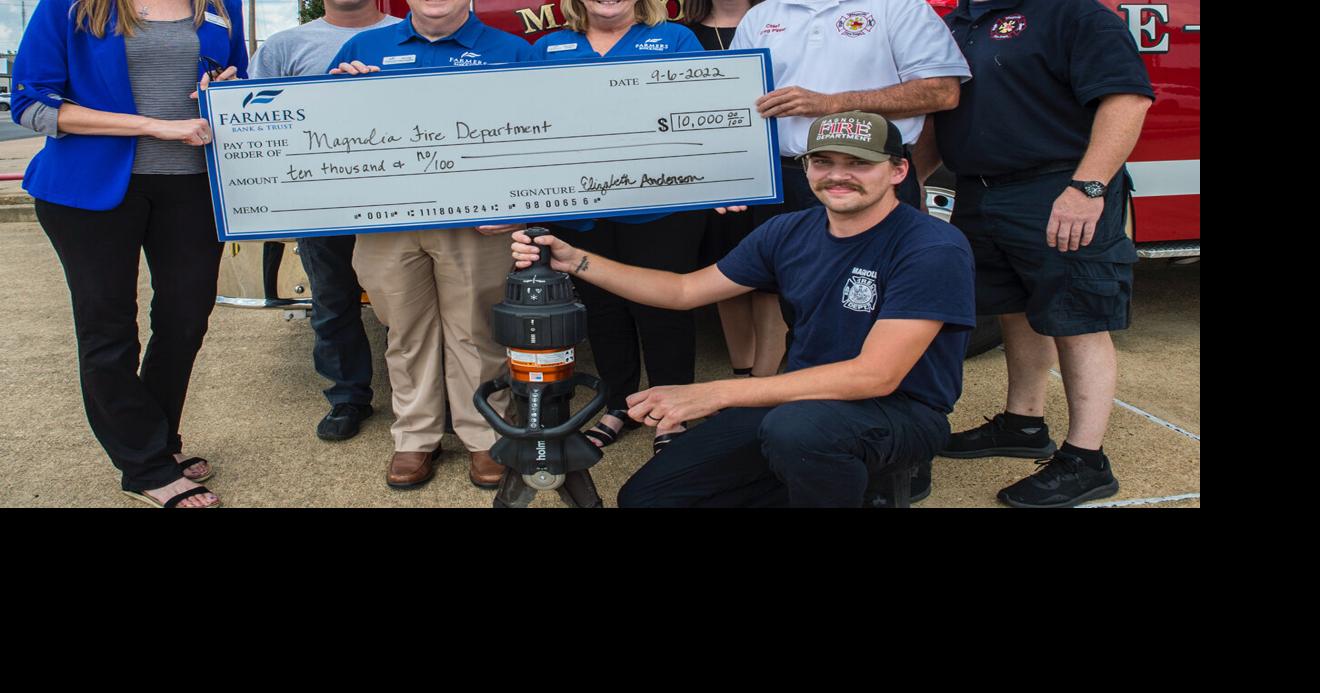 Farmers Bank Foundation donates $10,000 to Magnolia Fire Department for ...