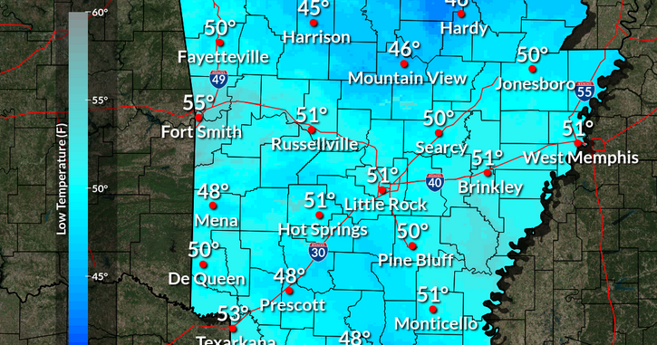 Magnolia Three-Day Weather/Sky Report: Cool nights and mild afternoons ...