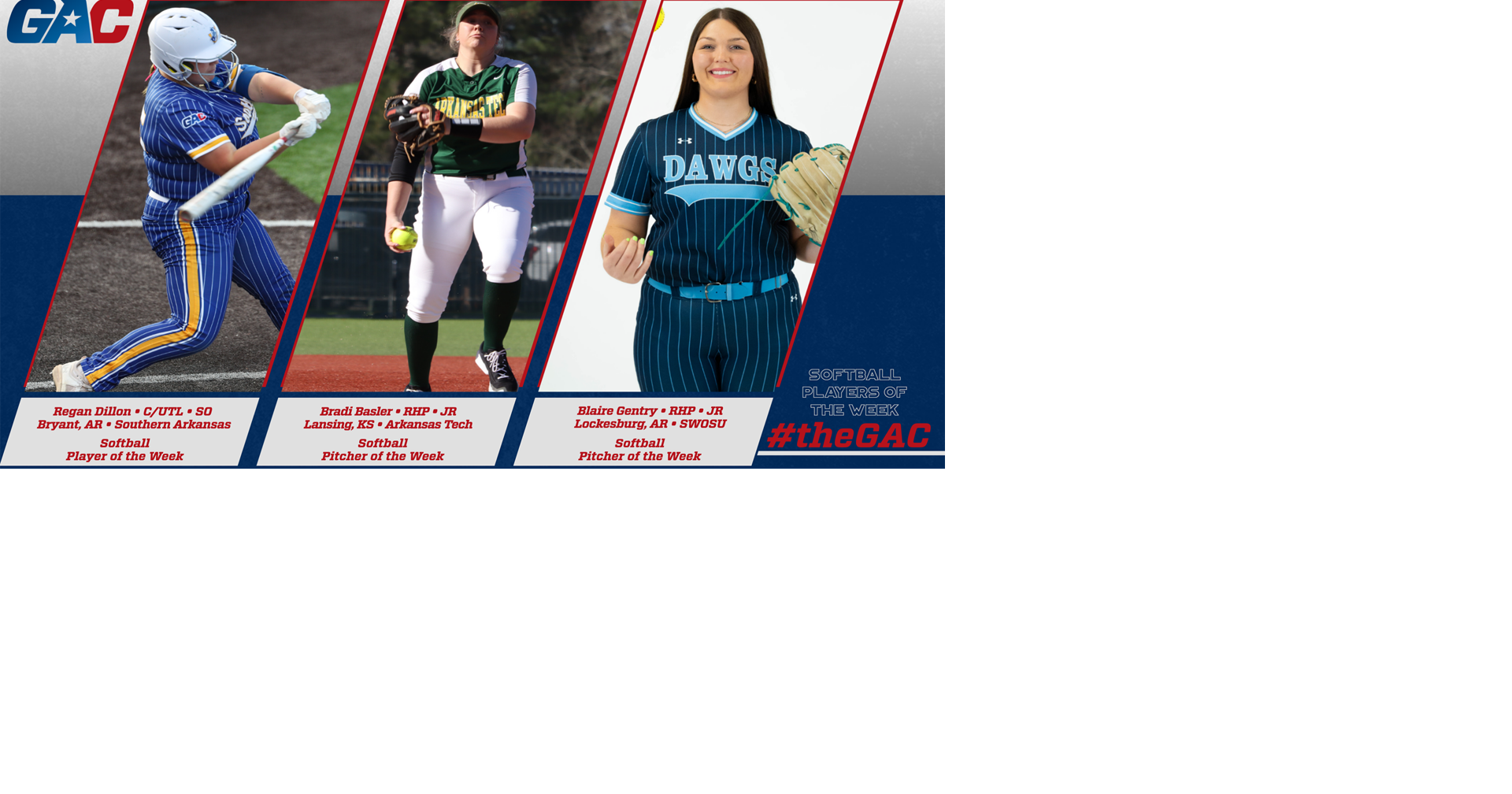 SAU's Dillon top player in Great American Conference softball ...