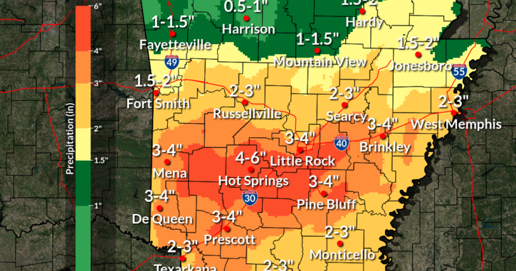 Magnolia Three-Day Weather/Sky Forecast: Cloudy and humid | Local News ...