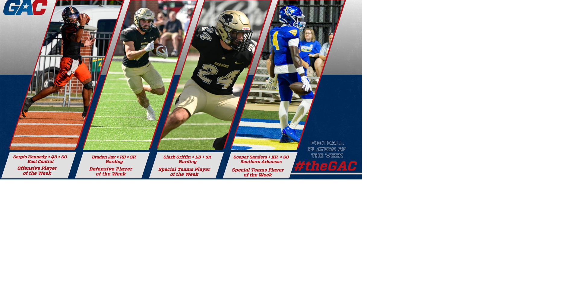 SAU's Sanders among GAC football honorees | Southern Arkansas ...