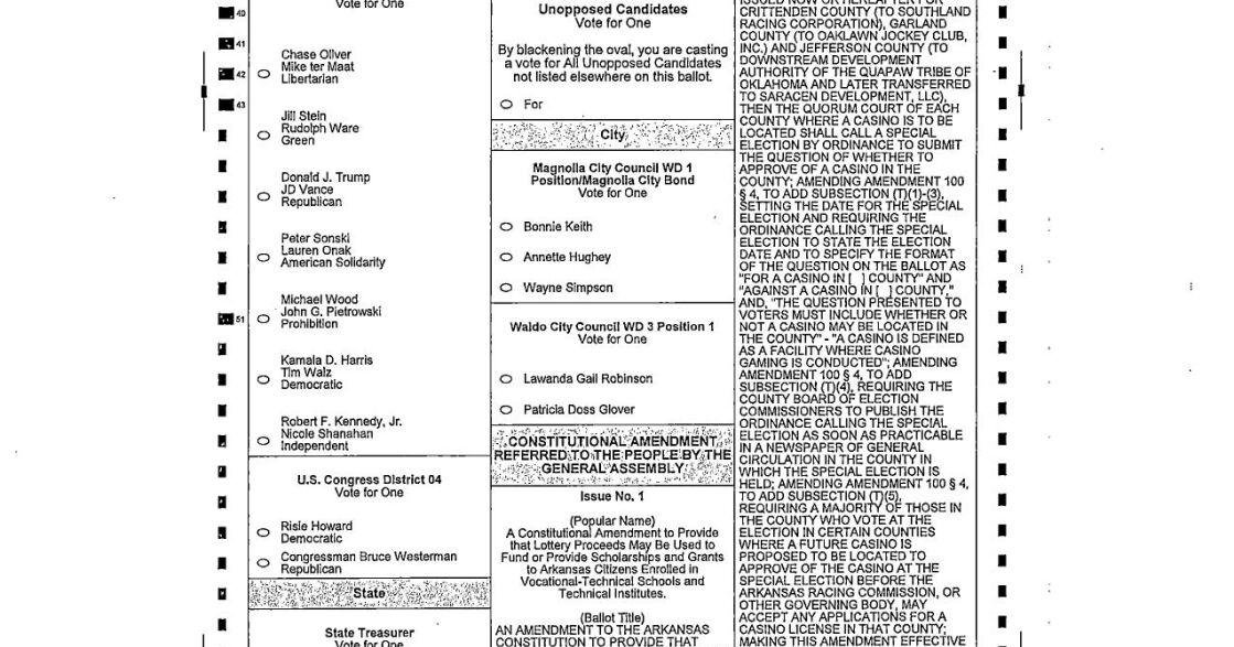 Columbia County Sample Ballot | Local News | magnoliareporter.com