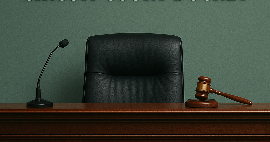 (With late additions) Judge Talley releases Thursday's criminal docket ...