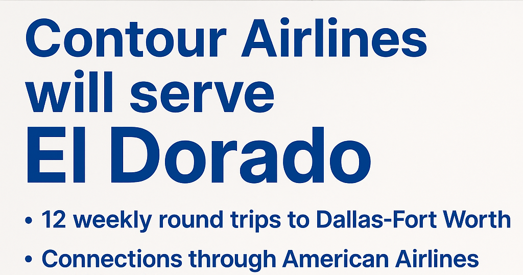 Passenger jet service takes off from El Dorado in October | Business ...