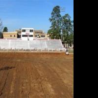 Construction prepares way for artificial turf at Hope football field ...