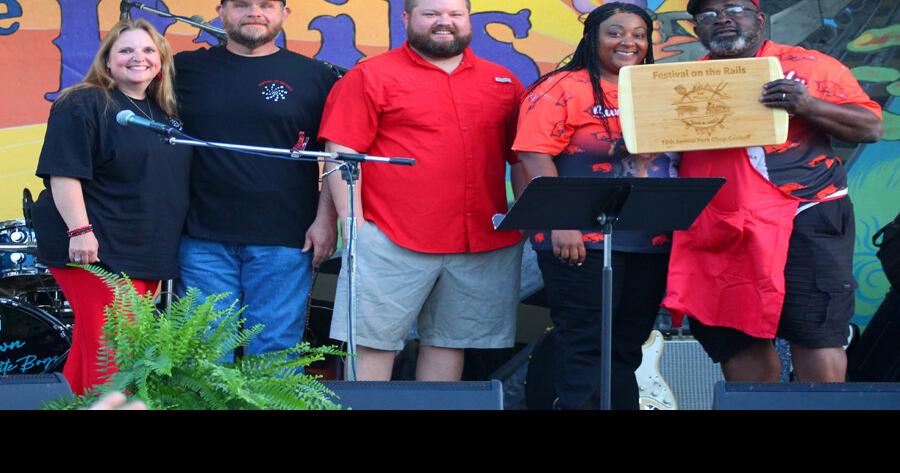 Burris Family wins $1,400 pork chop prize at Festival on the Rails ...
