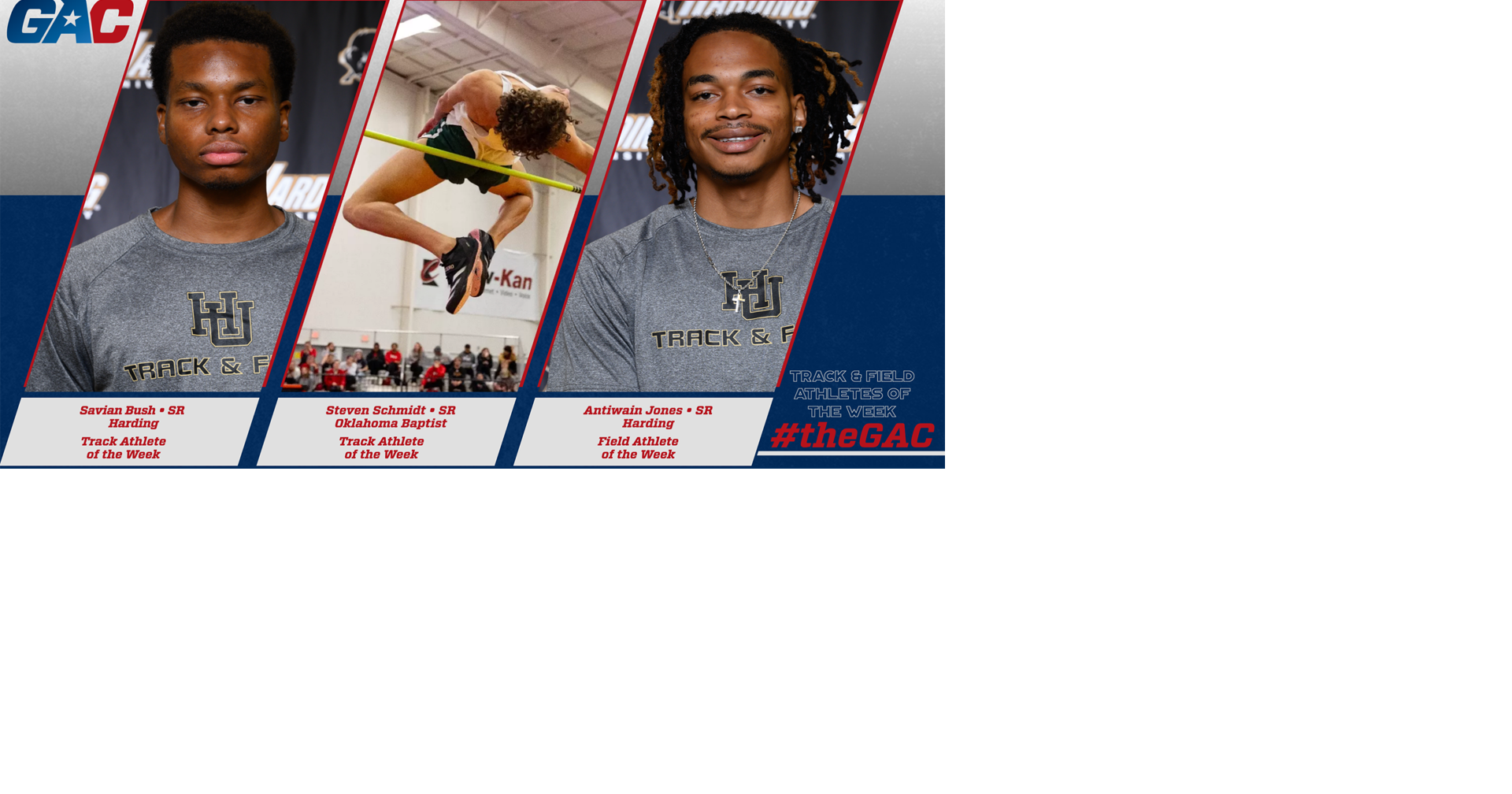 Harding, Oklahoma Baptist T&F men win weekly honors | Southern Arkansas ...