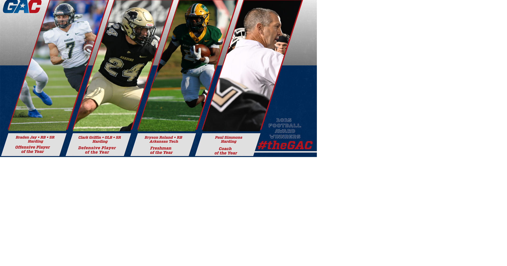 GAC presents 2025 football honors | Southern Arkansas University Sports ...