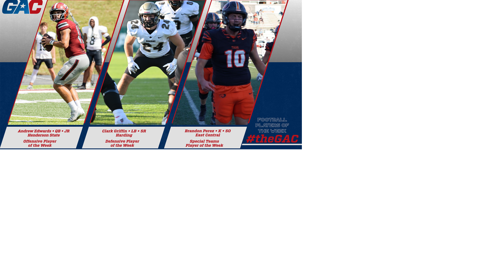 Great American Conference cites football stars | Southern Arkansas ...