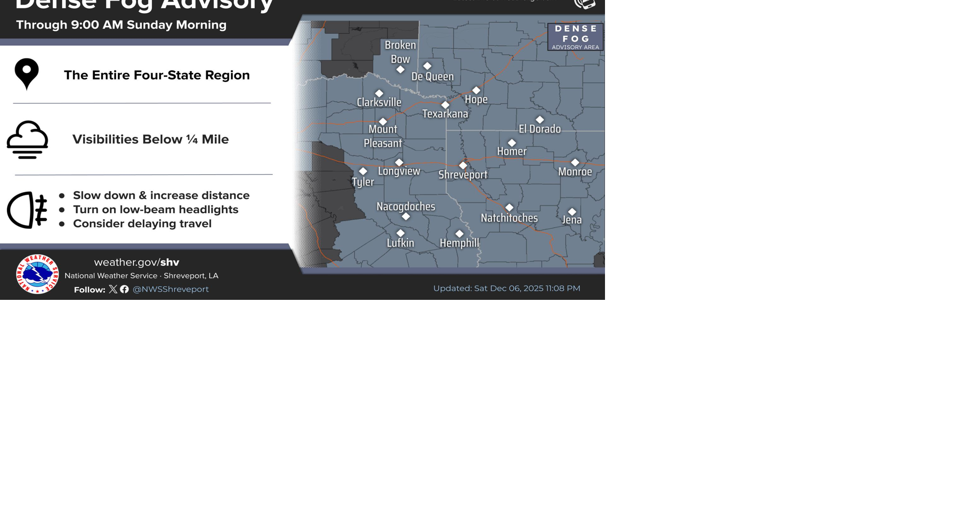 Magnolia Three-Day Weather/Sky Report: Seasonably cool, early fog ...