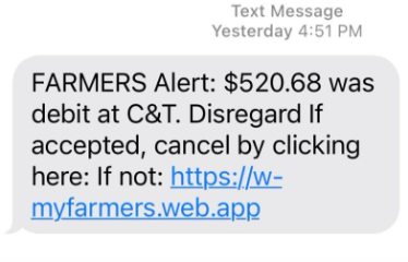 Farmers Bank alerts customers to scam attempt | Business ...