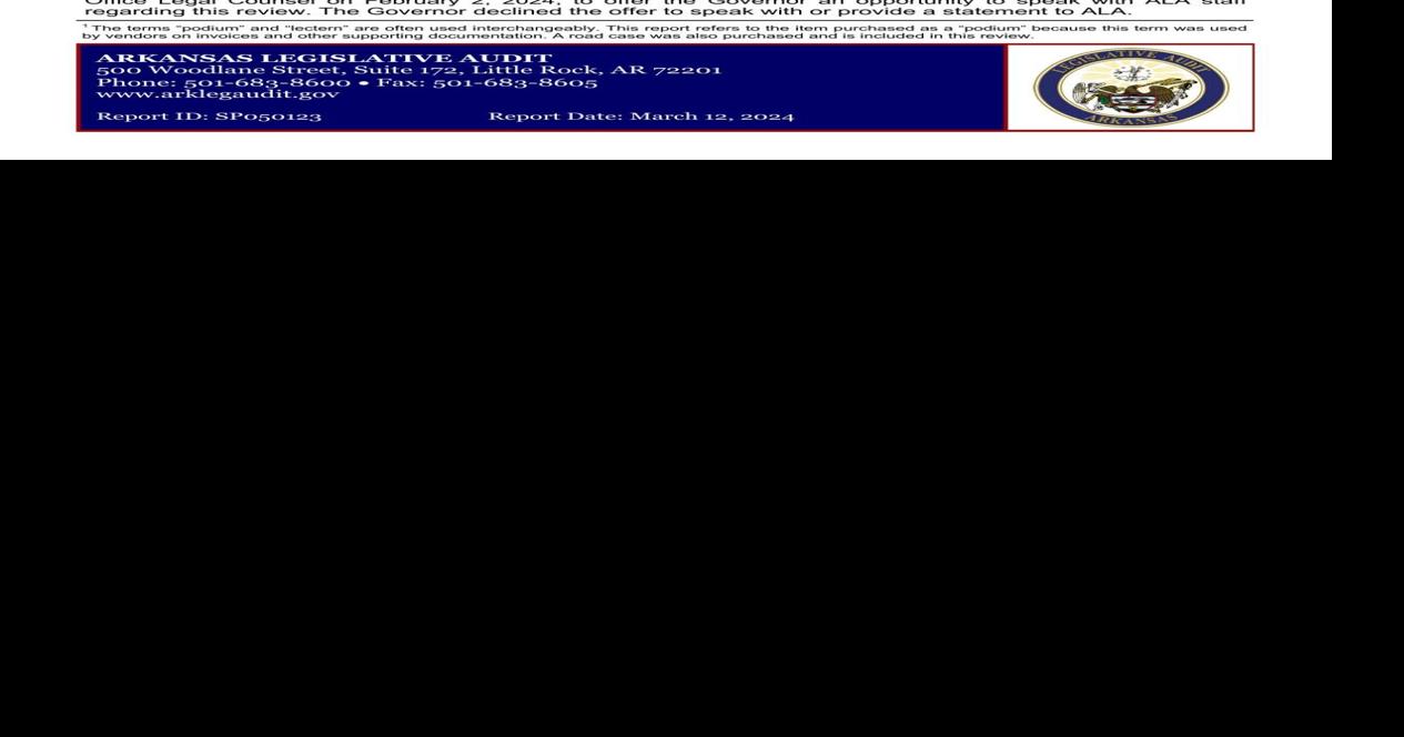 Arkansas Advocate : Audit report finds several potential breaches of ...