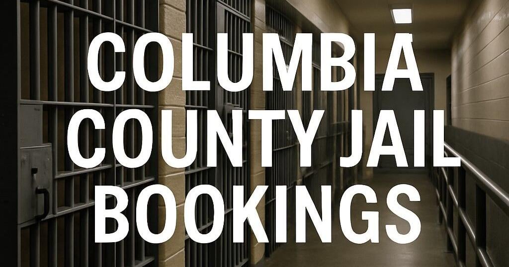 Columbia County jail bookings for Wednesday, June 24, 2026 ...