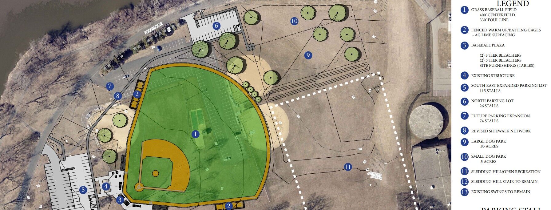 Baseball field, dog park proposed for Sibley Park | Local News ...