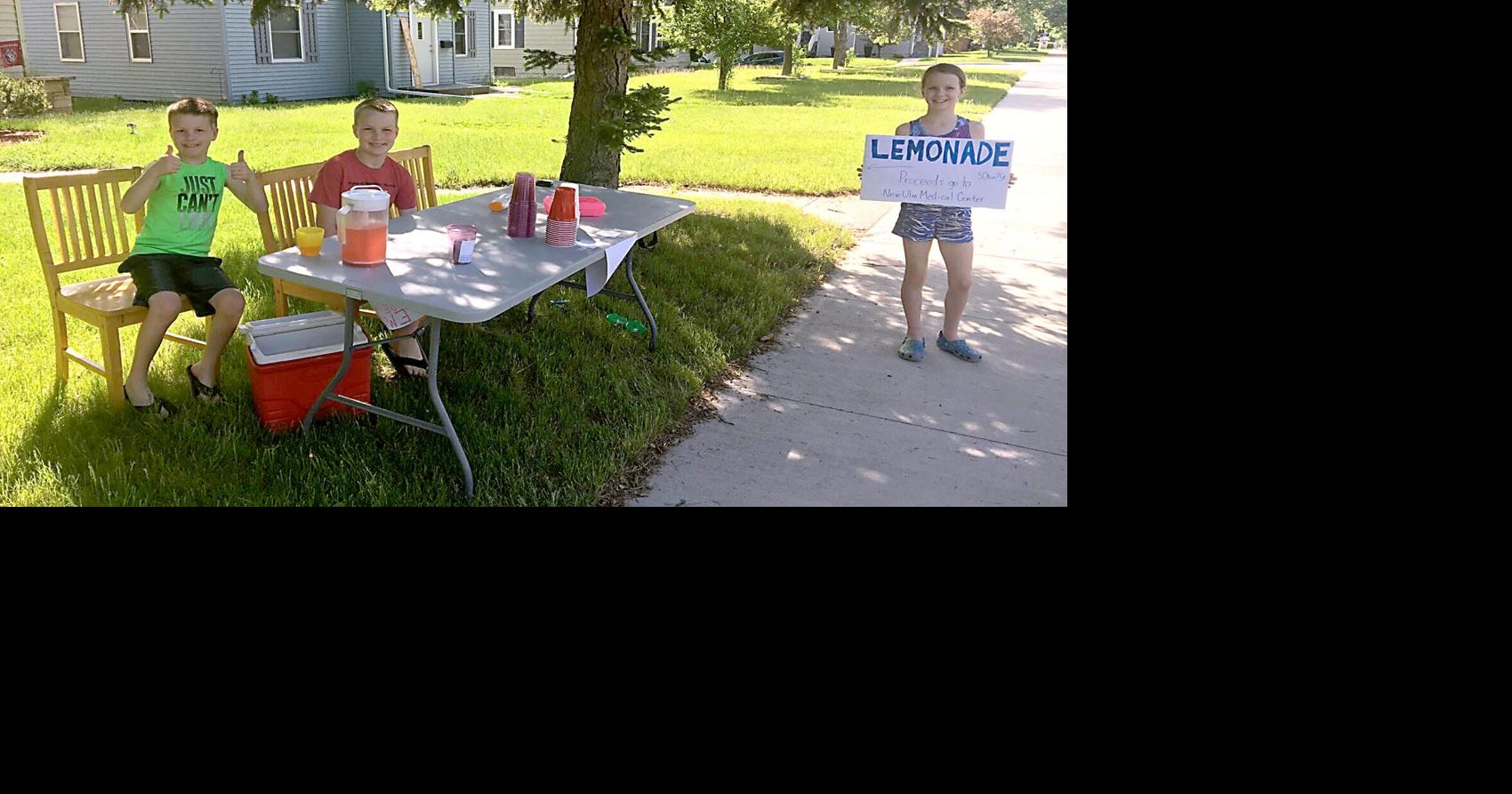 Kids donate lemonade money to medical center | Local News ...